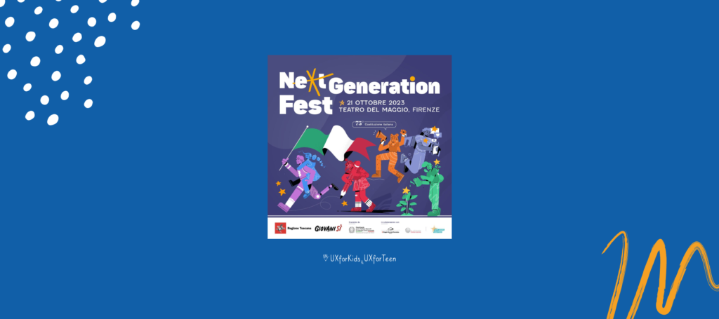 UXforKids & Teen al Next Generation Fest - UXforTeen